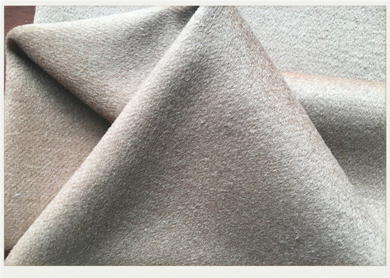Light Camel Wool Fabric 50w 50p , Soft Wool Blend Suiting Fabric 680g Per Meter