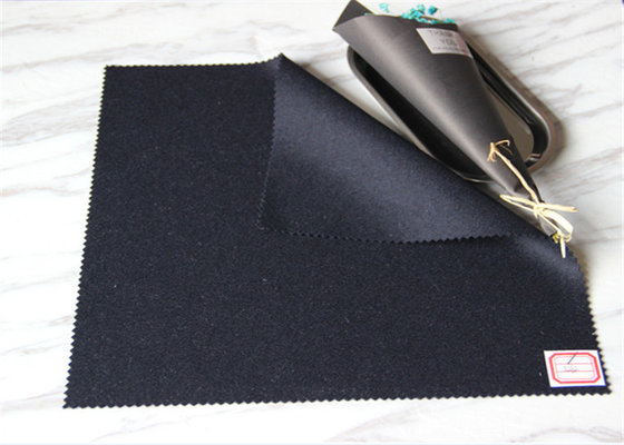 In Stock Midnight Blue Navy Melton 50w Woven Black  650 G/Meter For Winter Coats