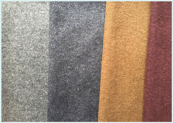 26% Wool Soft Melton Wool Fabric ODM  For Durable Womens Wool Winter Coats