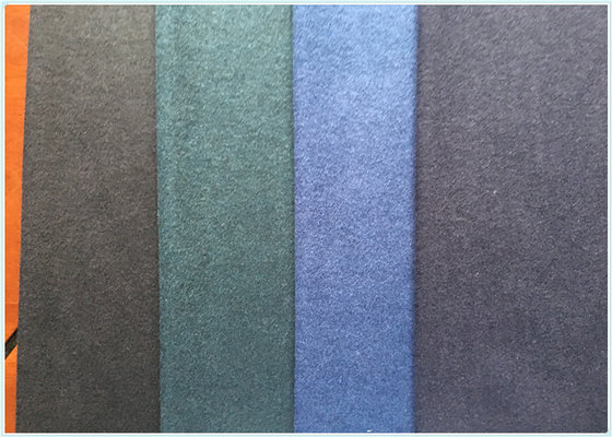 Soft 150CM Stretch Wool Fabric Anti Pilling Windproof Without Herringbone