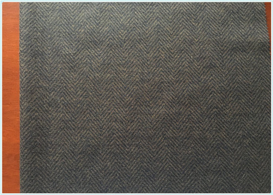 Various Colors Stretch Wool Fabric With Herringbone 650 Gram Per Meter