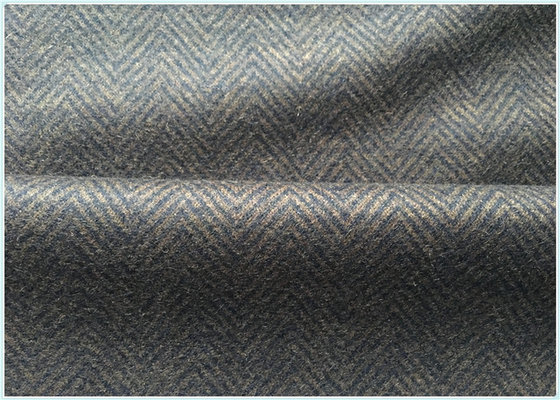 Various Colors Stretch Wool Fabric With Herringbone 650 Gram Per Meter