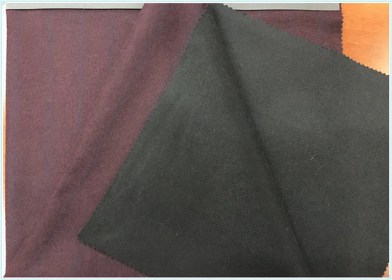 Men'S Cloth Double Faced Wool Coating Fabric Red Series With 50w 50 Polyester 750 G / M