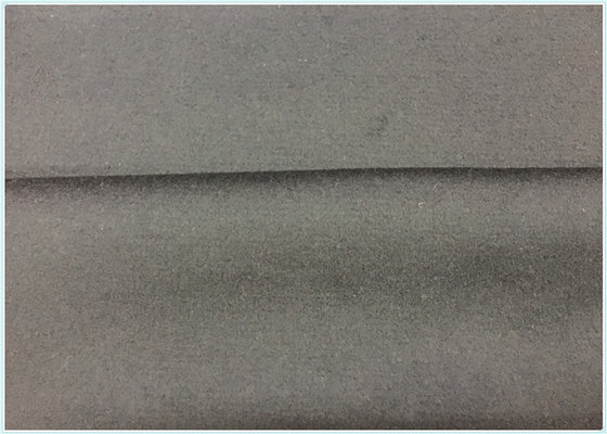 Black And Royal Double Faced Wool Coating Fabric 49" Width For Winter Clothes