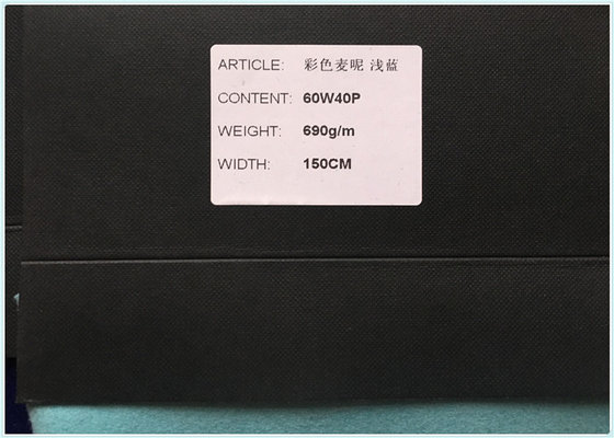 Different Colors Melton Wool Fabric On Sale 60W 40P 690g/m Melton Fabric For Garment