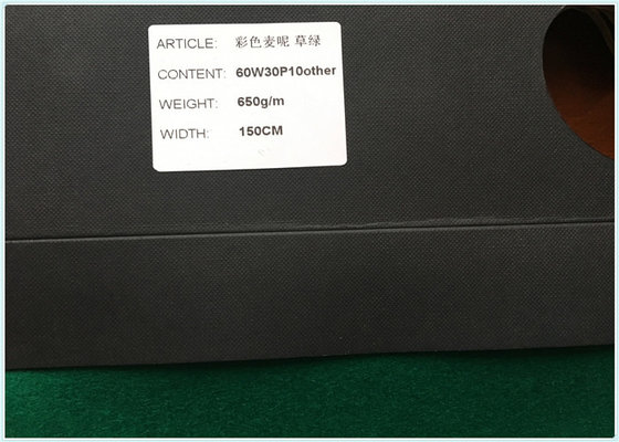 Grass Green Melton Wool Fabric 60w 30p Anti - Pilling Windproof Make to Order