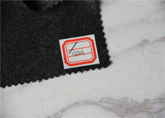 Medium 1.8cm Grey Herringbone Wool Fabric 550 Gram Per Meter In Stock