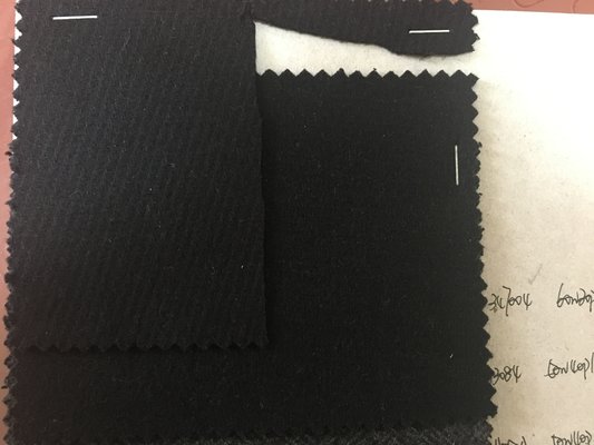 Bedding / Furniture / Jacket Twill Wool Fabric  Black Upholstery 150 CM Width Sturdy
