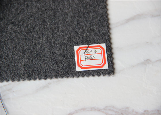 Light Medium Grey Wool Coating Fabric , 50% Wool Serge Fabric Double Sided