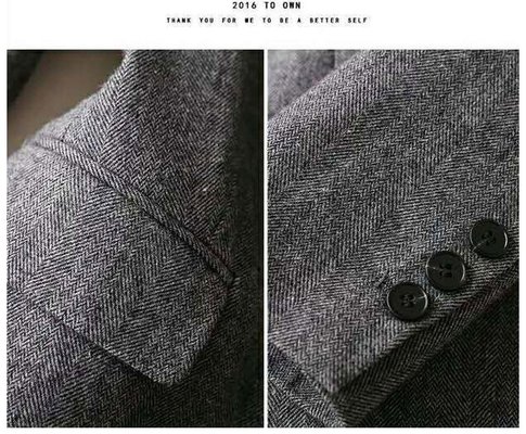 Customized Polyester Mixed Herringbone Wool Fabric 57" / 58" Width