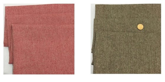 Customized Polyester Mixed Herringbone Wool Fabric 57" / 58" Width