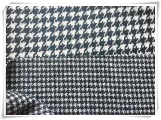 Hound Tooth Wooly - Bully Puppy Tooth Tartan Wool Fabric For Winter