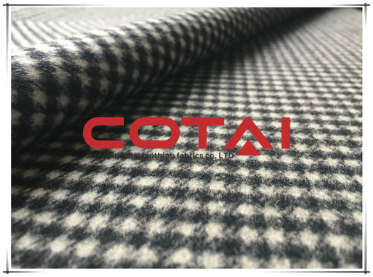Small Plaid Little Tartan Double Faced Wool Fabric 70 wool 593GSM