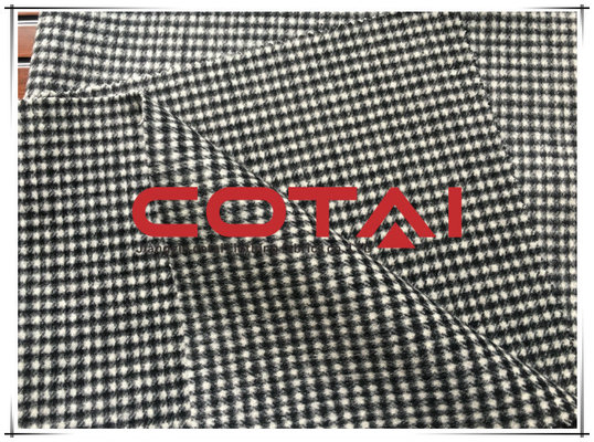 Small Plaid Little Tartan Double Faced Wool Fabric 70 wool 593GSM