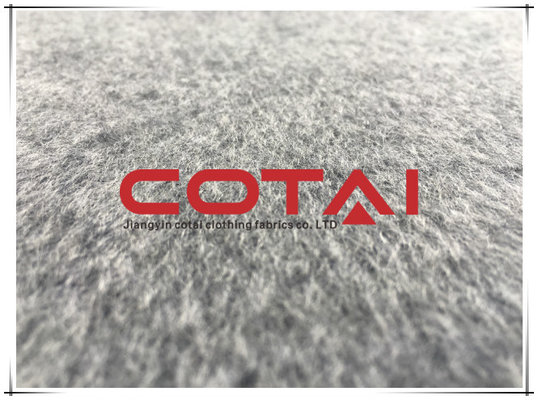Women'S Coat 413 GSM Alpaca Wool Fabric Light Grey Mohair Fabric