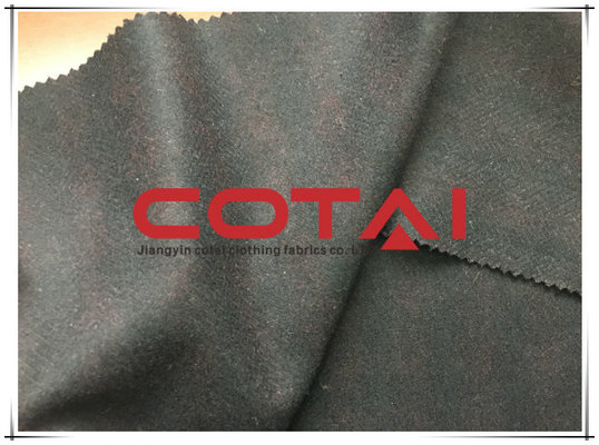 Winter Purple / Red 2cm Coat Herringbone Material Fabric 150cm Width