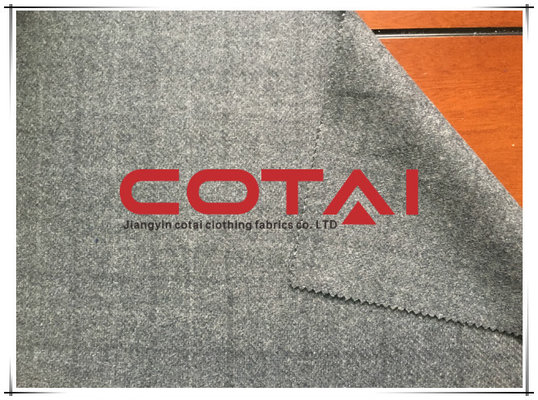 Gray 5cm Unclear Tartan Fabric 50 Wool 40 Polyester Thin Winter Coat Fabric