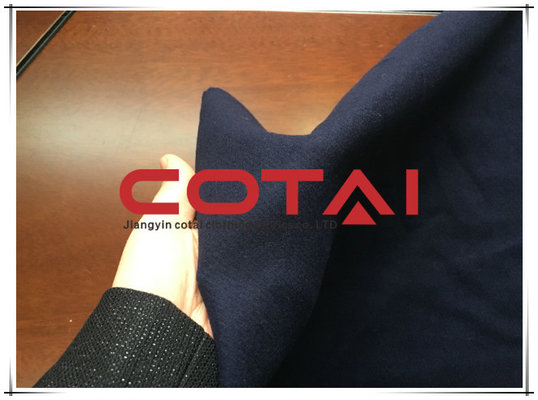 Woven Dark Blue Navy Unclear Twill Soft Woollen Fabric 57" / 58" 150cm Width