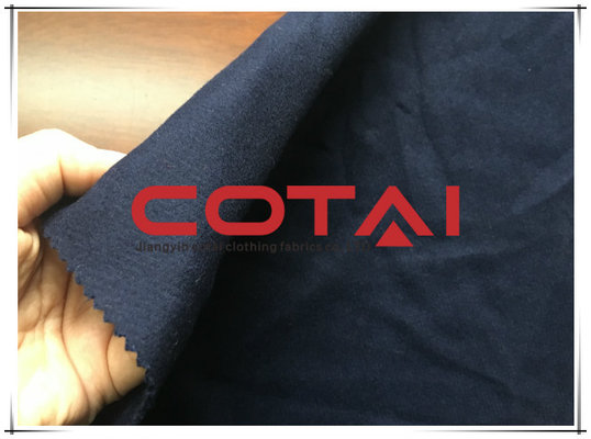Woven Dark Blue Navy Unclear Twill Soft Woollen Fabric 57" / 58" 150cm Width