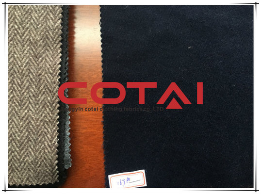 Woven Dark Blue Navy Unclear Twill Soft Woollen Fabric 57" / 58" 150cm Width
