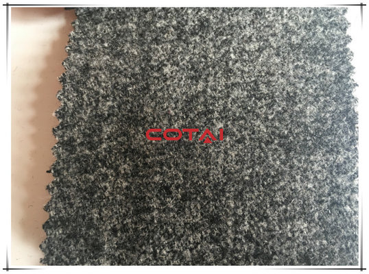 Brown / Gray / White / Black Winter Coat Heavy Wool Fabric Snowflake Fabric 680g/M