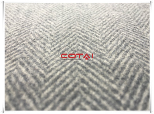 Luxurious Double Sided Herringbone Wool Fabric , Width 150CM 57" / 58"