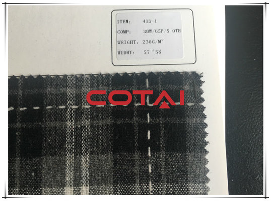 Yarn Dyed Flannel Plaid Thin Tartan Wool Fabric Cuttable Width 58" 230G/M2