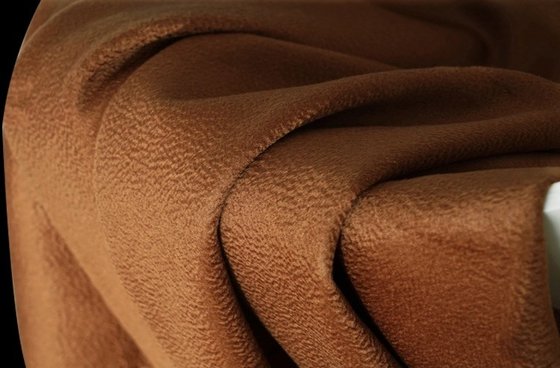 Garment Skirt Trousers Coat Overcoat Double Faced Wool Fabric Shiny Brown 100% Wool 820g/M