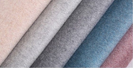 820G/M Plain Double Sided Wool Fabric For Women'S Overcoat
