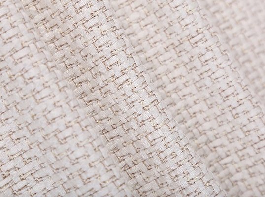 Creamy White Tweed Fancy Tweed Woven Wool Fabric 55% Acrylic 33% Cotton 12% Polyester