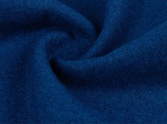 Men'S Merino Customized Plain Coating Wool Fabric Midnight Blue