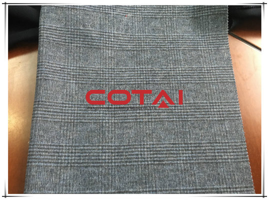 Men'S Overcoat Heavy Weight Haze Blue Checker With Dark Gray Twill Inside Double Faced