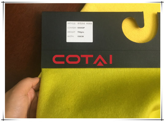Colorful Twill Coating Tender Shoots For Women'S Coat Mustard Yellow