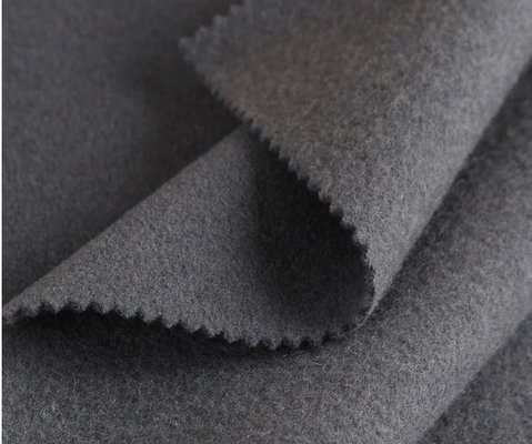 380GM 253 GSM Flannel Wool Fabric , Plaid Flannel Fabric Woolen Yarn Type