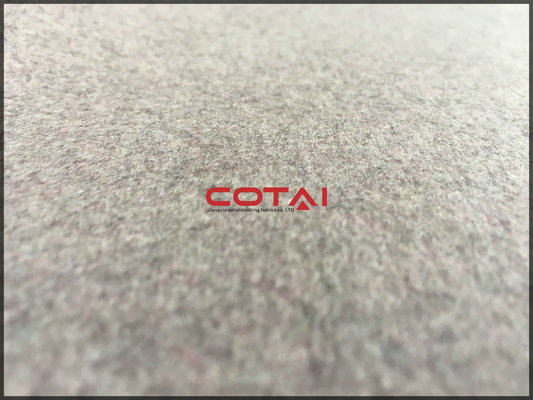 Mixed Color Effect Alpaca Wool Fabric / Wool Mohair Fabric For Women'S Coating