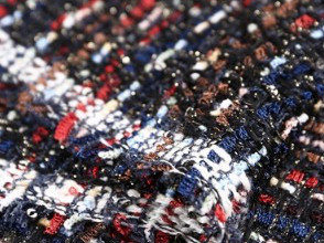 Stretch Suiting Fabric / Striped Wool Fabric Mixed Combination Color