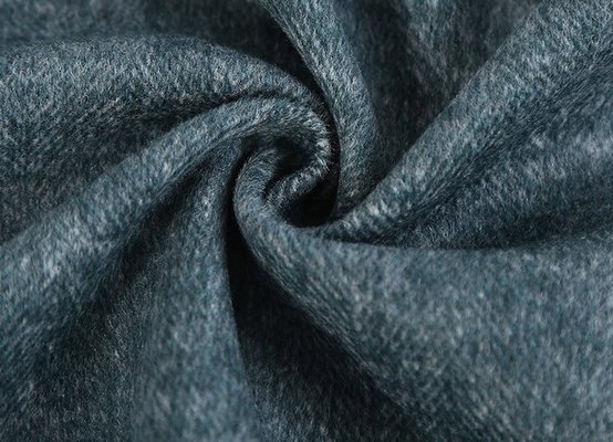 Heavyweight Herringbone Wool Fabric / Medium Weight Wool Fabric For Overcoats