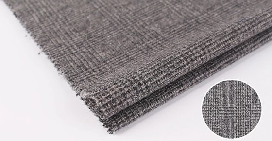 Tartan Plaid Coating Wool Fabric , Double Faced Cashmere Fabric ISO 9001 Certificate