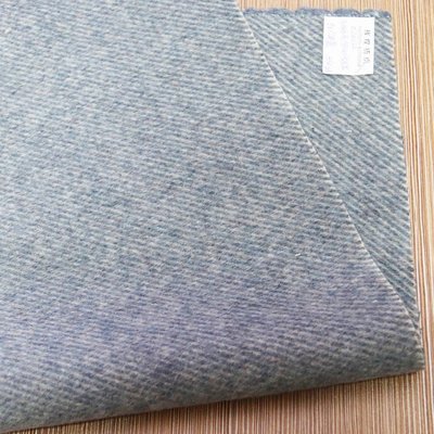 Mix Blue Tweed Medium Weight Wool Fabric Wind Resistant For Warmest Winter Jacket