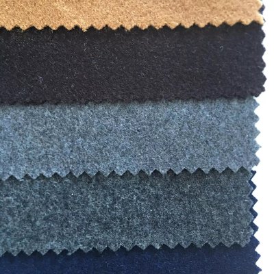Graceful Color Wool Melton Fabric Soft Hand Feeling Fit Women / Men'S Garment