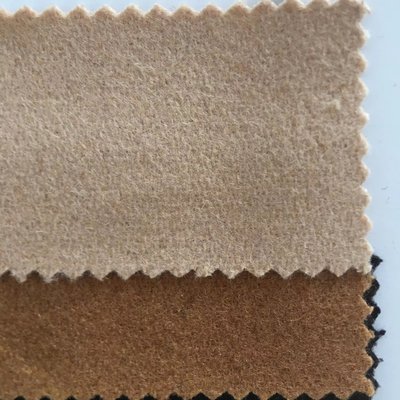 Graceful Color Wool Melton Fabric Soft Hand Feeling Fit Women / Men'S Garment