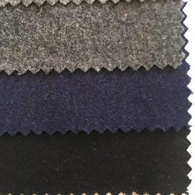 Graceful Color Wool Melton Fabric Soft Hand Feeling Fit Women / Men'S Garment