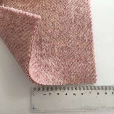 Yarn Dyed Pattern Herringbone Weave Fabric / Medium Weight Wool Fabric