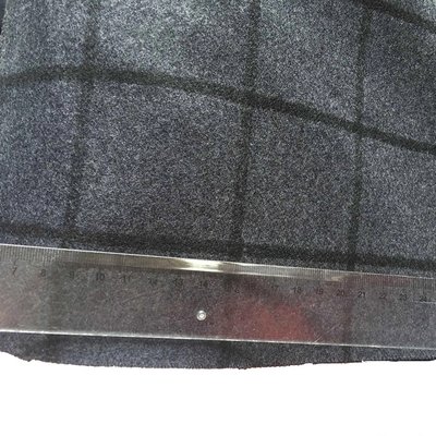 Eco - Friendly Wool Plaid Fabric / Tartan Upholstery Fabric Soft Hand Feeling