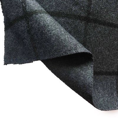 Eco - Friendly Wool Plaid Fabric / Tartan Upholstery Fabric Soft Hand Feeling