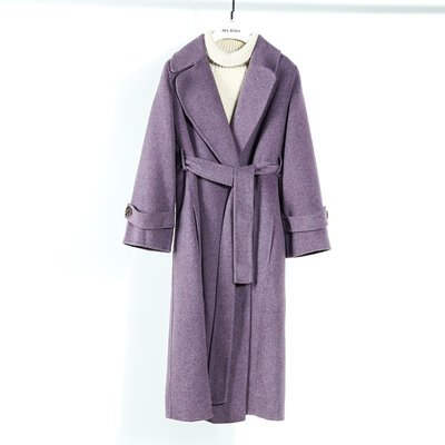 Soft Purple Color Alpaca Coating Fabric / Wool Mohair Fabric Softer And Warmer