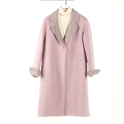 Wool / Polyester Material Double Faced Wool Fabric For Women'S Winter Overcoat