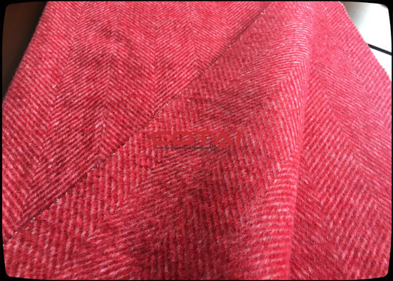 Explosion 2018 Hot red 10cm herringbone Korea style hot sale in winter women's overcoat 50% wool 900g/m; 600gsm