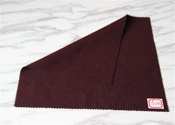 Dark Wine Red Scarlet Melton Wool Fabric 150 Cm Width For Winter Mens Coats