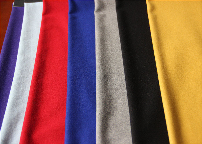 Anti Pilling Colorful Flannel Wool Fabric 60 Wool 40 Polyester 380g Per Meter Hat Dress Skirt